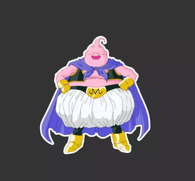 Majin Buu Dragon Ball Z Sticker Phone Decal Water Bottle Stickers Car ...
