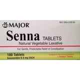Major, Senna Laxative, 8.6 mg, 100 Tablets Boxed Pack of 2 - Walmart.com