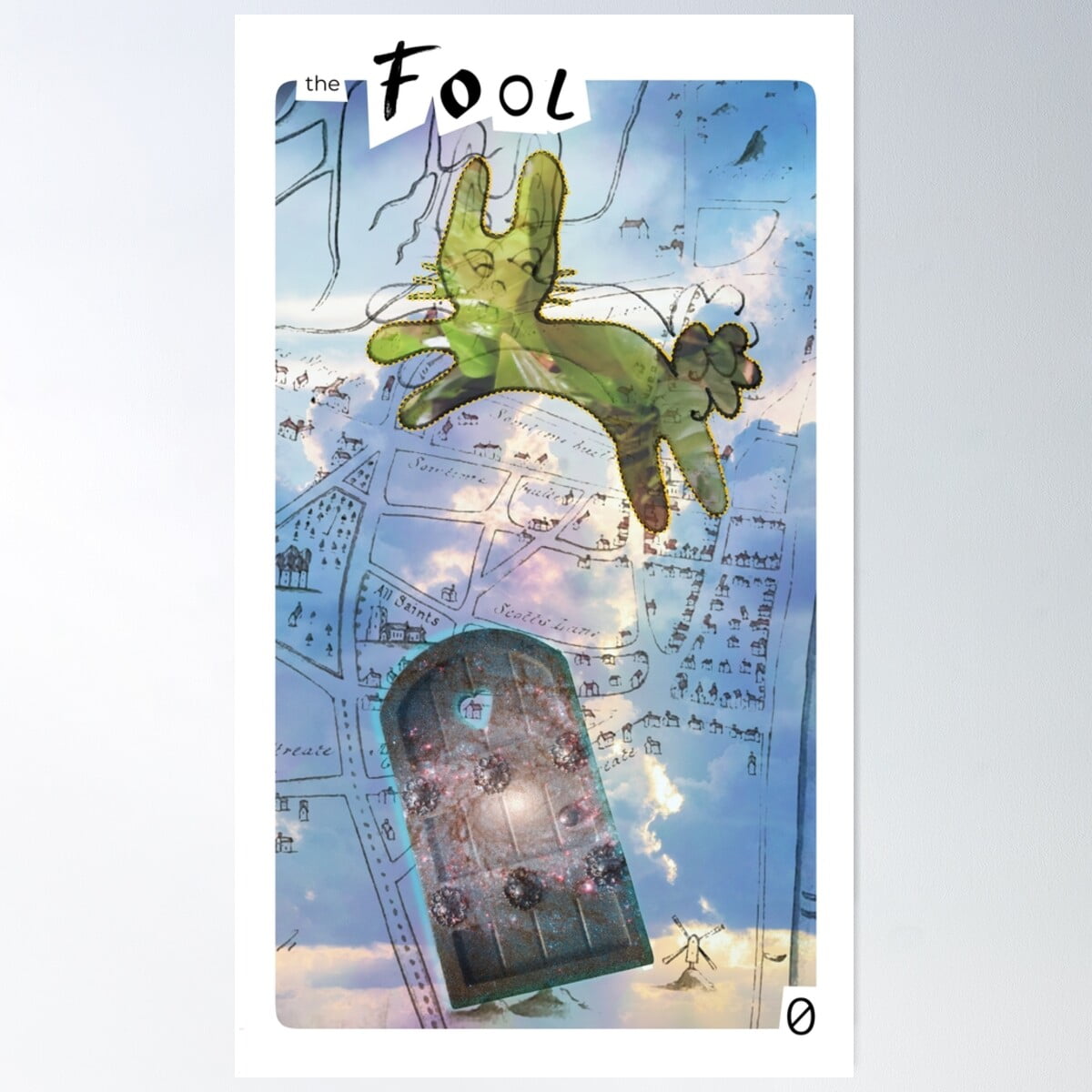 Major Arcana 0: The Fool Poster Wall Art, Modern Wall Decor For Living ...