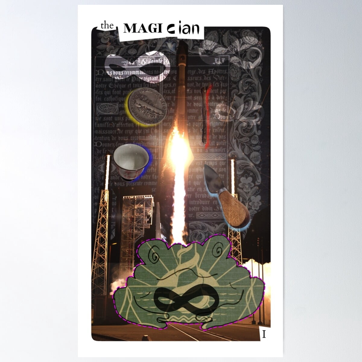 Major Arcana 1: The Magician Poster Wall Art, Modern Wall Decor For ...