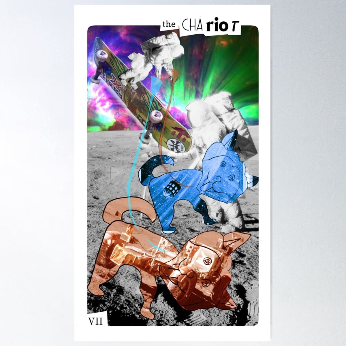 Major Arcana 7: The Chariot Poster Wall Art, Modern Wall Decor For ...