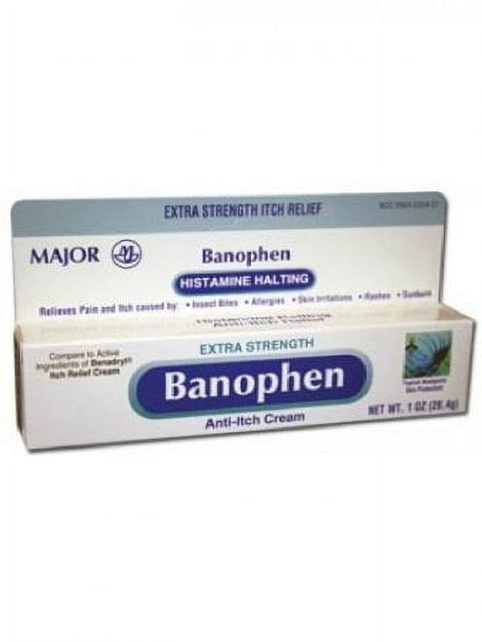 Major Banophen 2% Diphenhydramine Hydrochloride Itch Stopping Cream ...