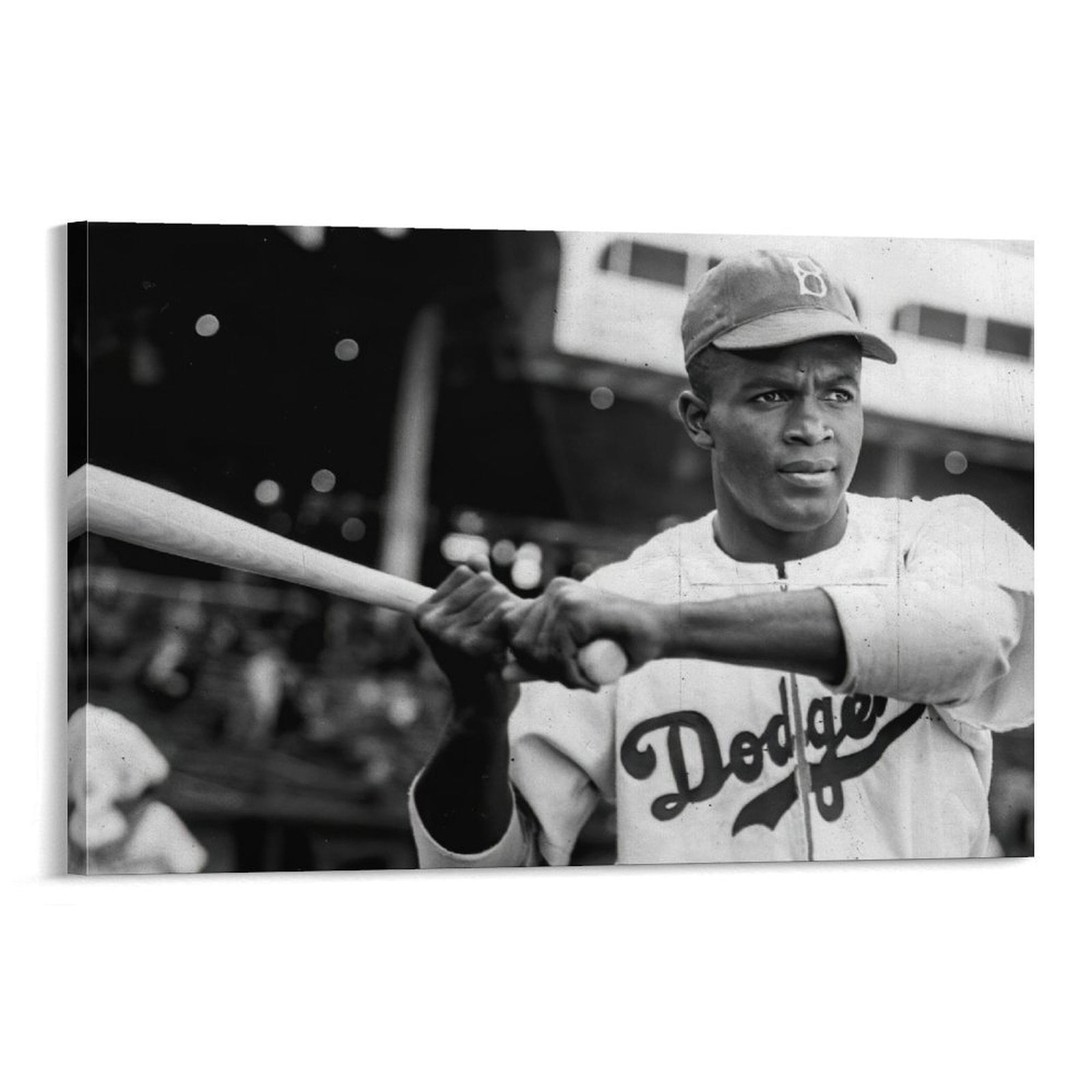 Major Baseball First Basemen Jackie Robinson Retro Poster Poster Cool ...