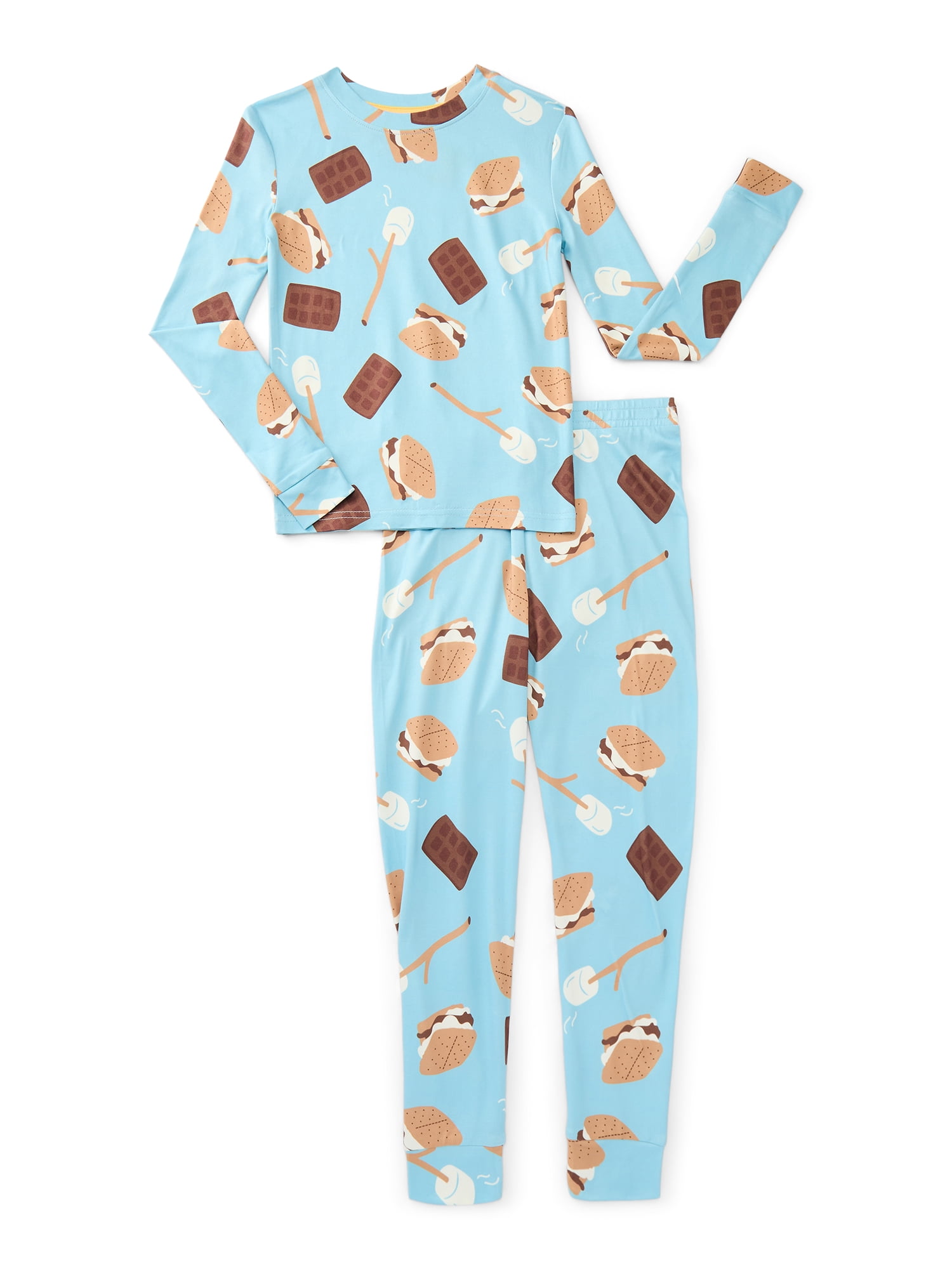 Major Cuddles Boys Long Sleeve Top and Pants Snug Fit Pajama Sleep Set ...