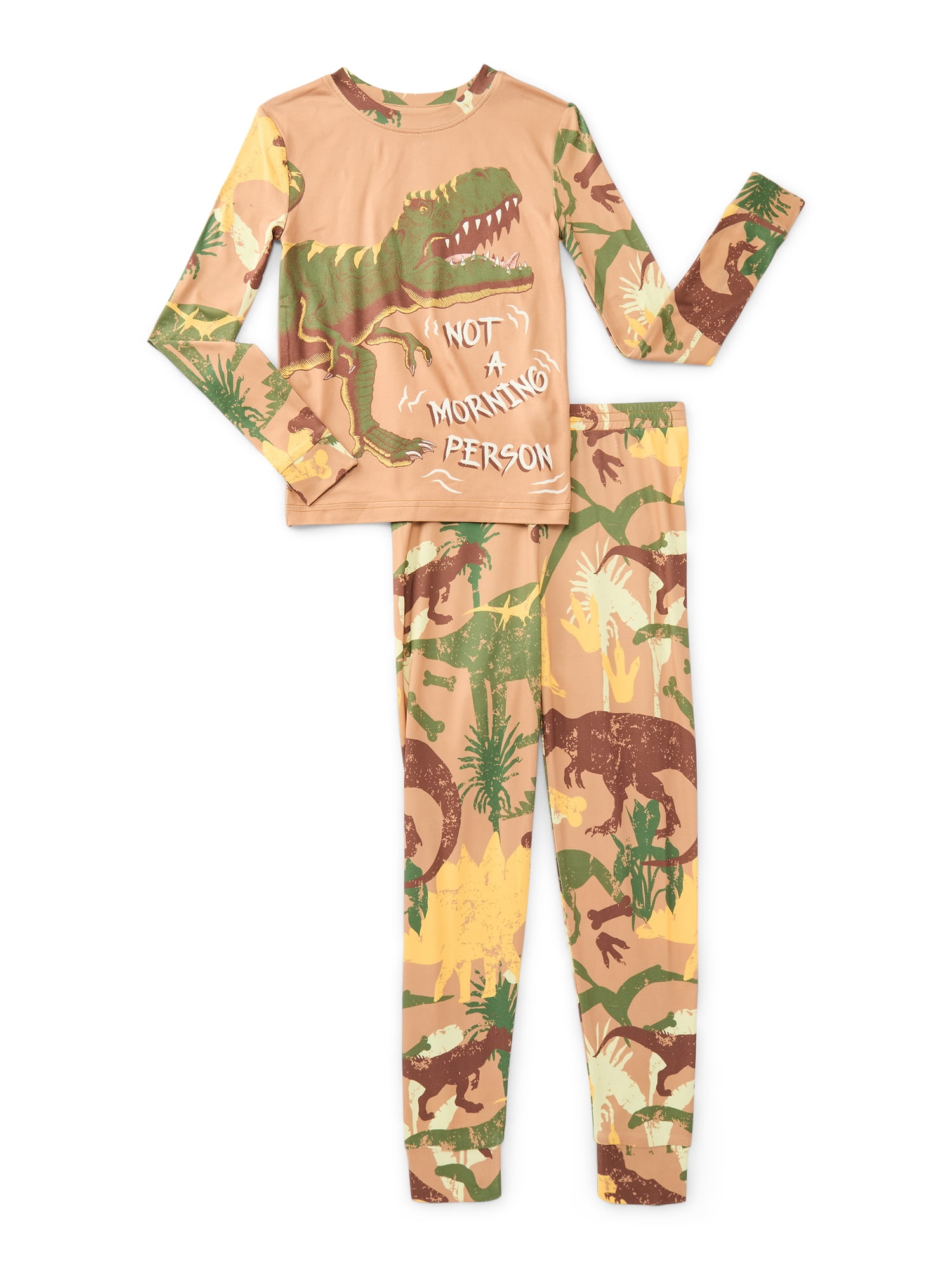 Major Cuddles Boys Long Sleeve Top and Pants Snug Fit Pajama Sleep Set ...