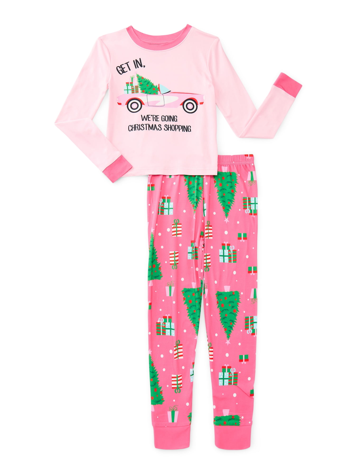 Major Cuddles Girls Long Sleeve Top and Pants Snug Fit Pajama Sleep Set ...