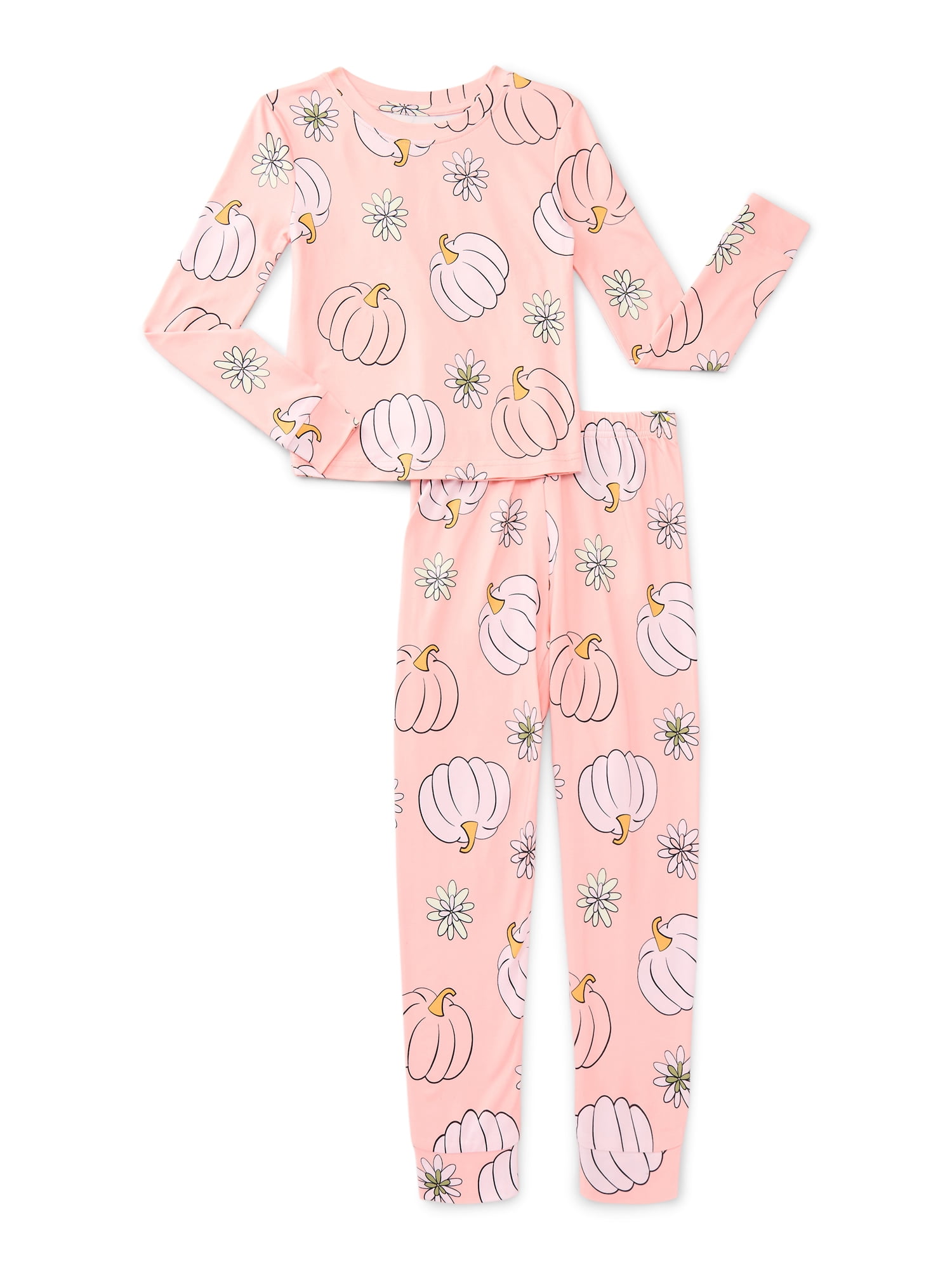 Major Cuddles Girls Long Sleeve Top and Pants Snug Fit Pajama Sleep Set ...