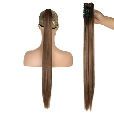 Beaute Galleria 22 inches Women Long Straight Half Head 5 Clips ...