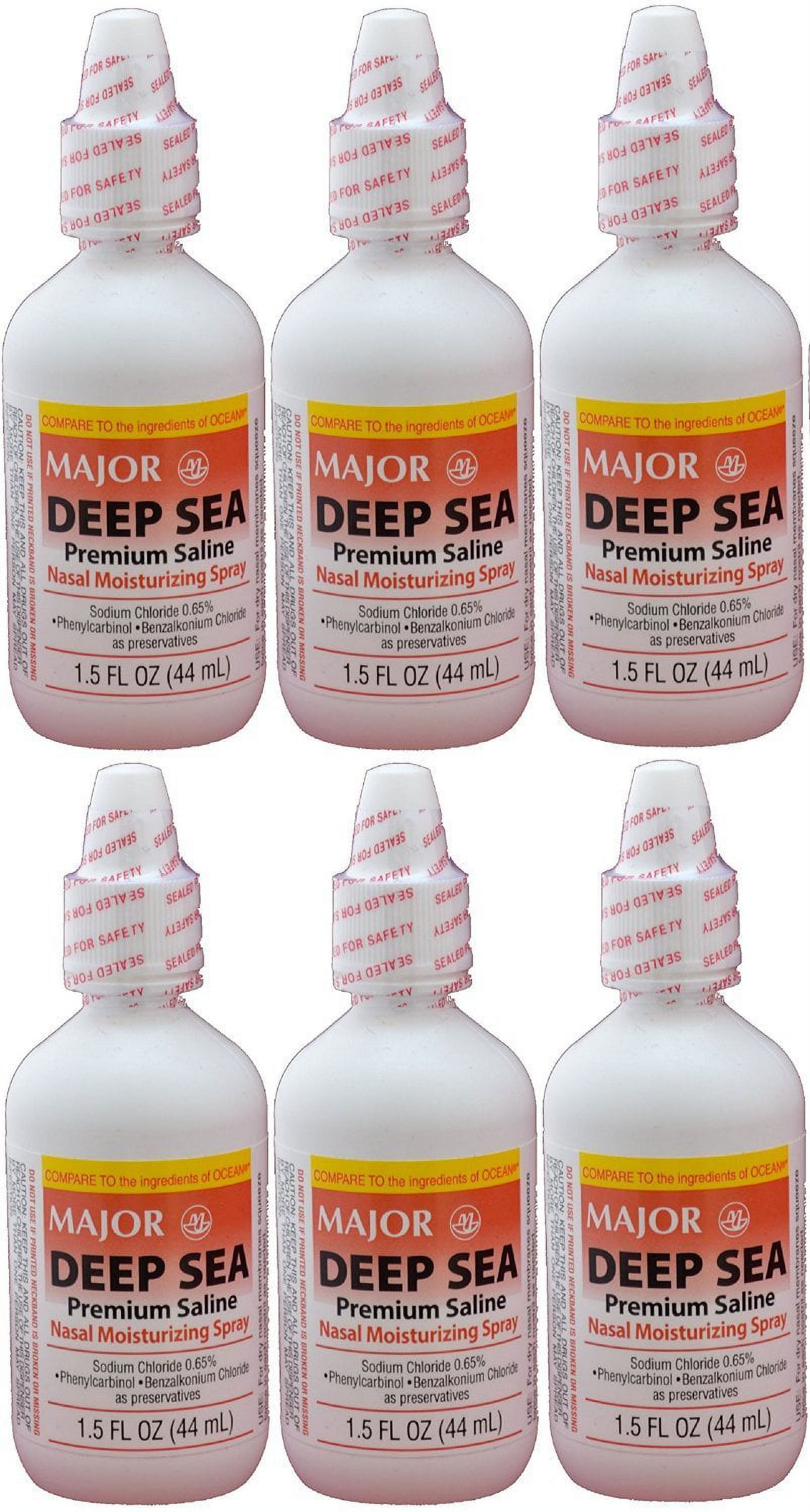 Major Deep Sea Nasal Moisturizing Spray 1.5 Oz 6 Ct | Nasal Spray ...