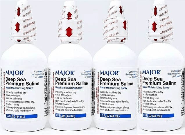 Major Deep Sea Sodium Chloride 0.65% Nasal Spray (Pack of 4) - Walmart.com