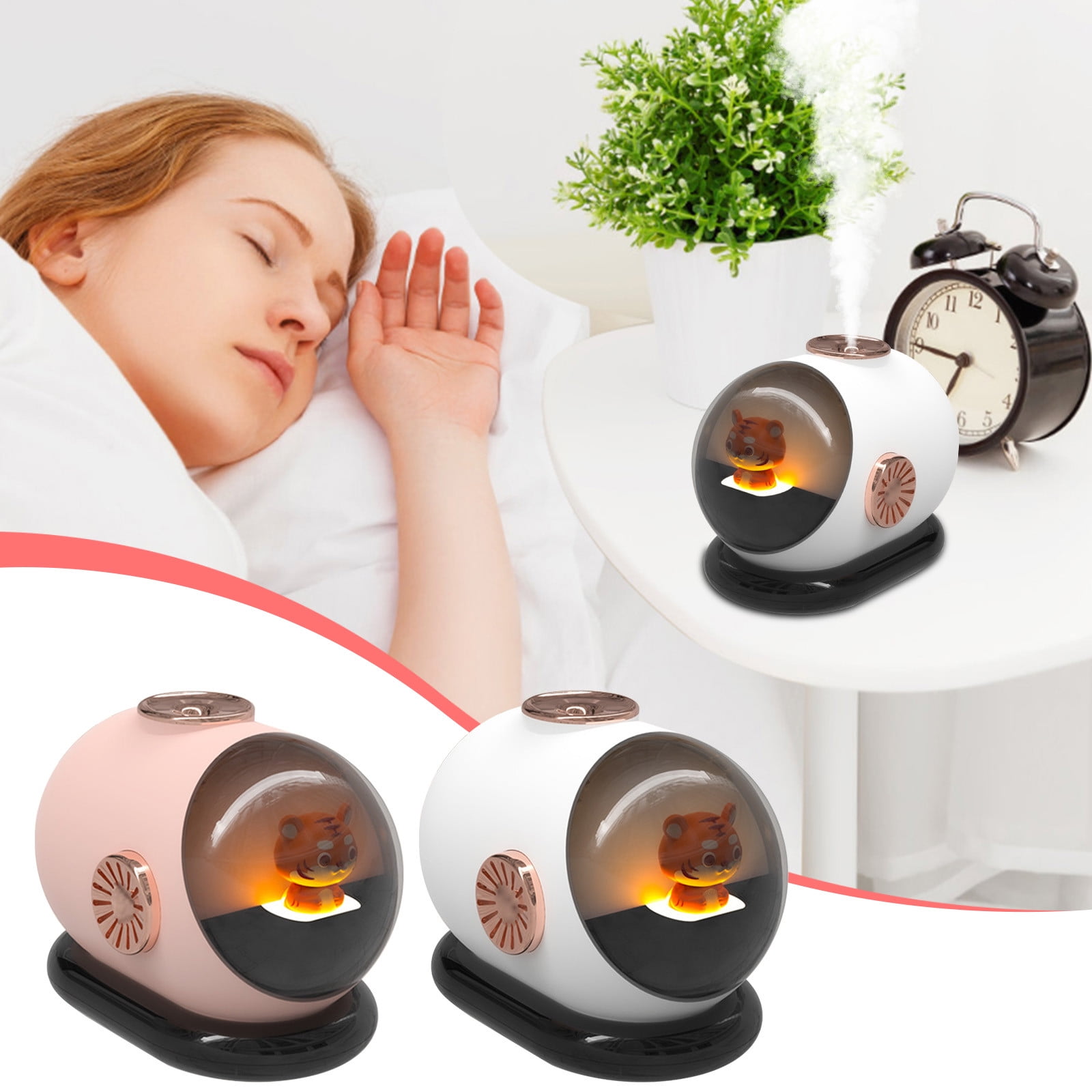 Major Discount, Quiet Humidifier, Small Desktop Unit, 300ml Capacity ...