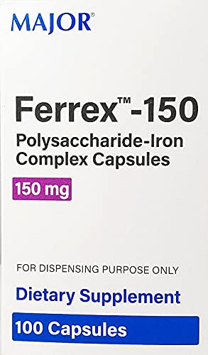 Major Ferrex-150 Polysaccharide-iron Complex Capsules 10 X 10 by MAJOR ...