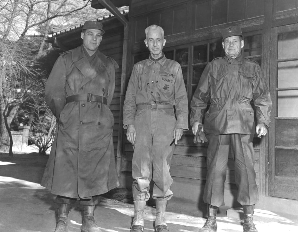 Major General Oliver Smith With Lieutenant Colonel Ray Murray History ...