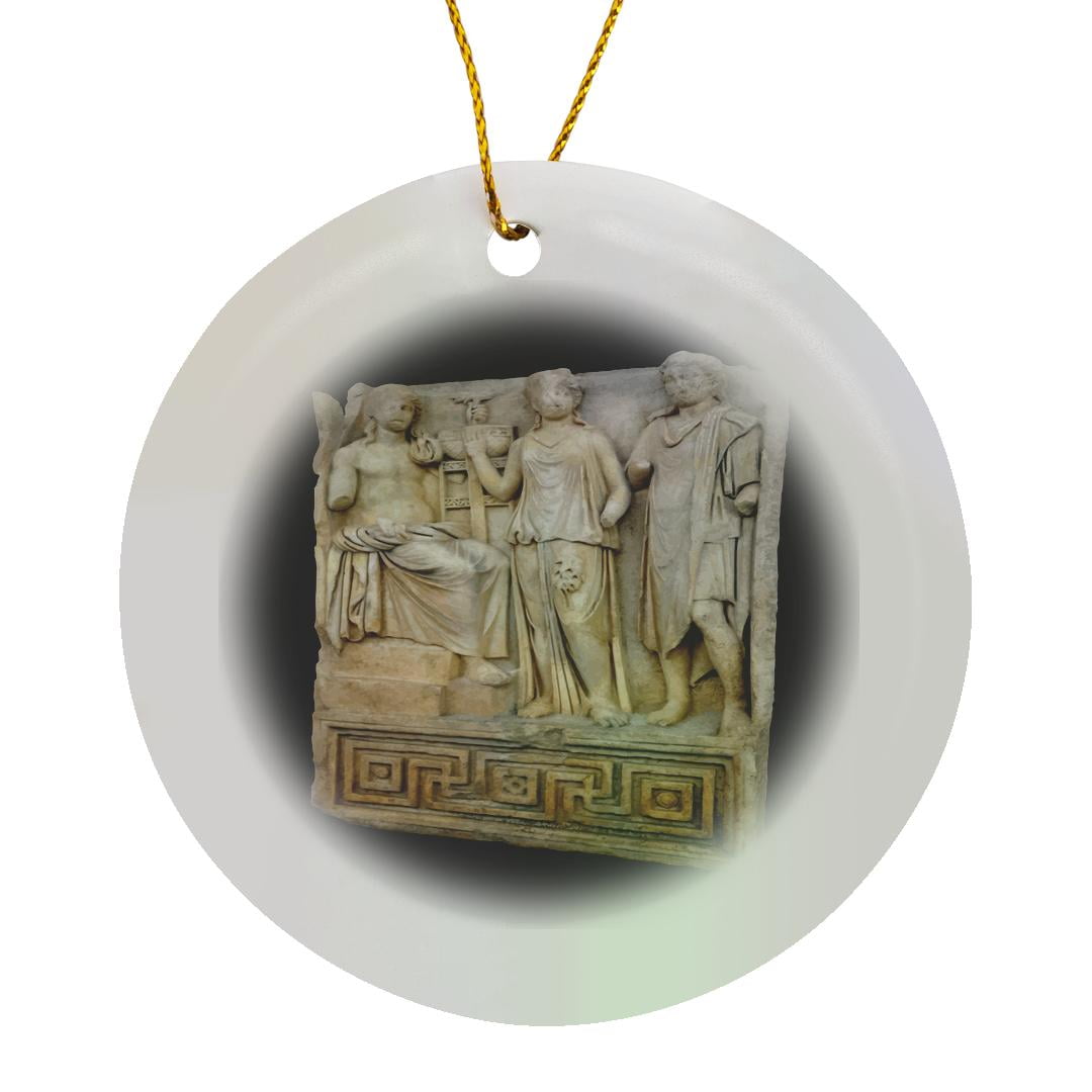 3drose, Major Greek God with Priestess on Oracular Shrine Cut Out ...