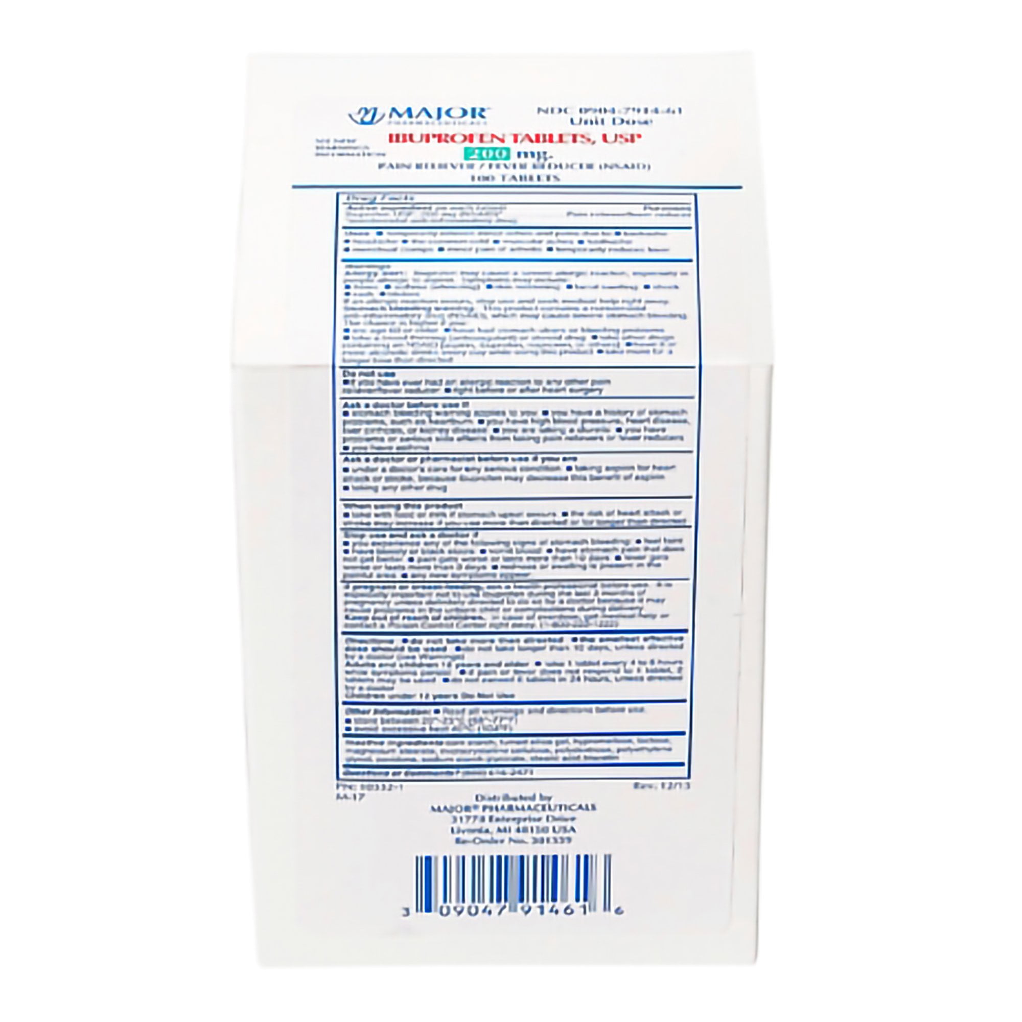Major® Ibuprofen Pain Relief - Walmart.com