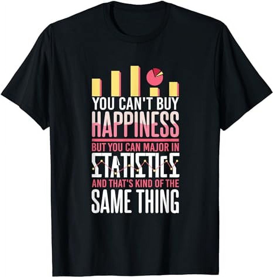 Major In Statistics - Mathematics - Figures - Funny Math T-Shirt ...