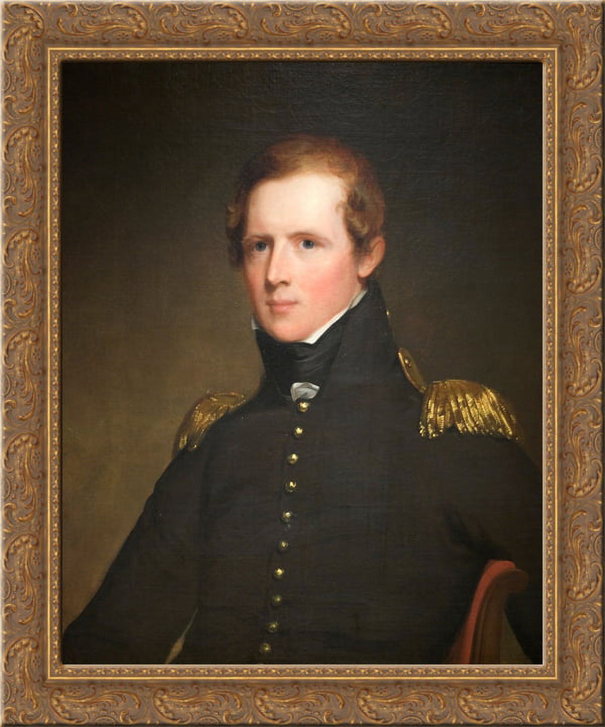 Major John Biddle 24x20 Gold Ornate Wood Framed Canvas Art by Thomas ...