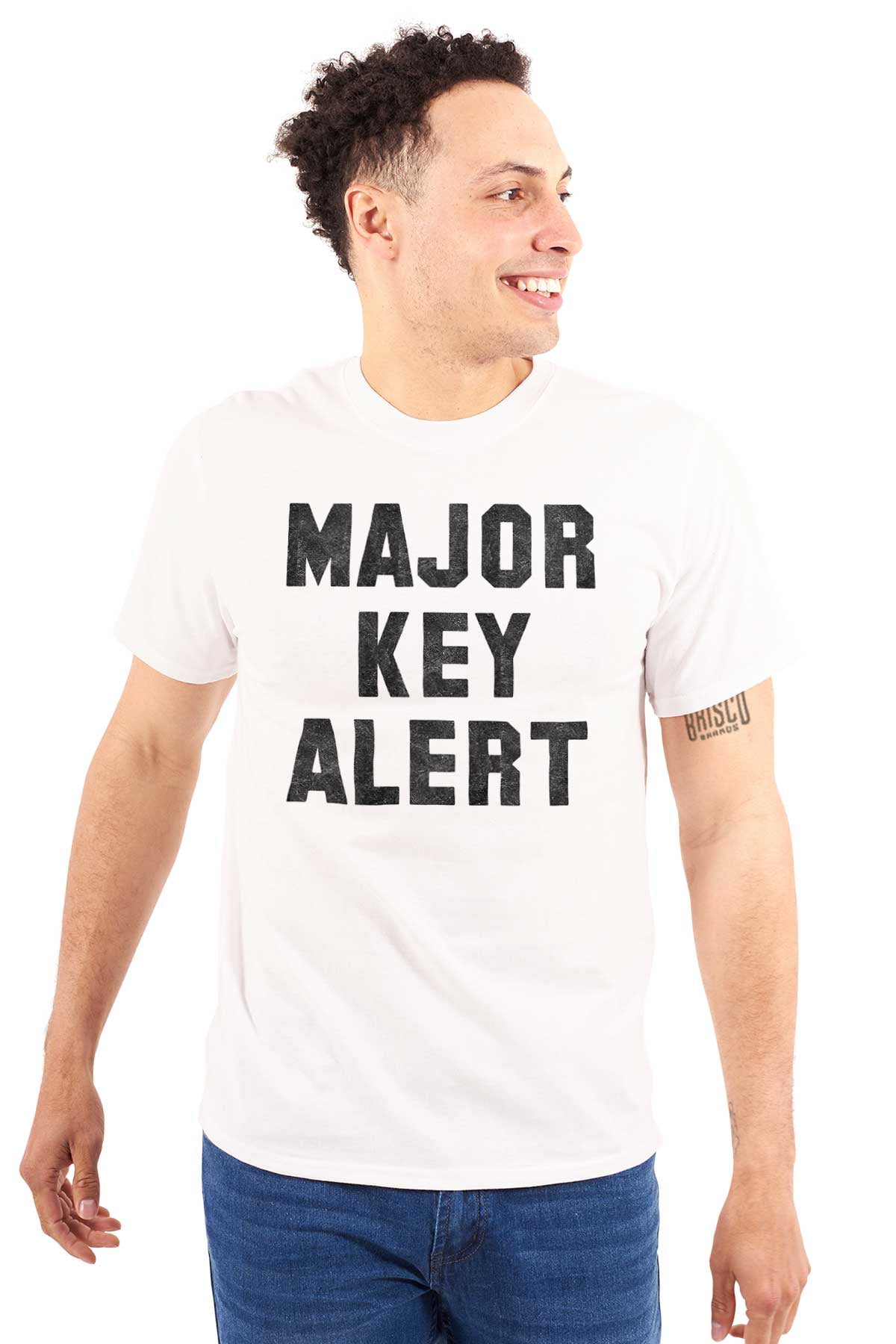 Major Key Alert Rap Entrepreneur Plus Size Crewneck Graphic Tee Shirt ...