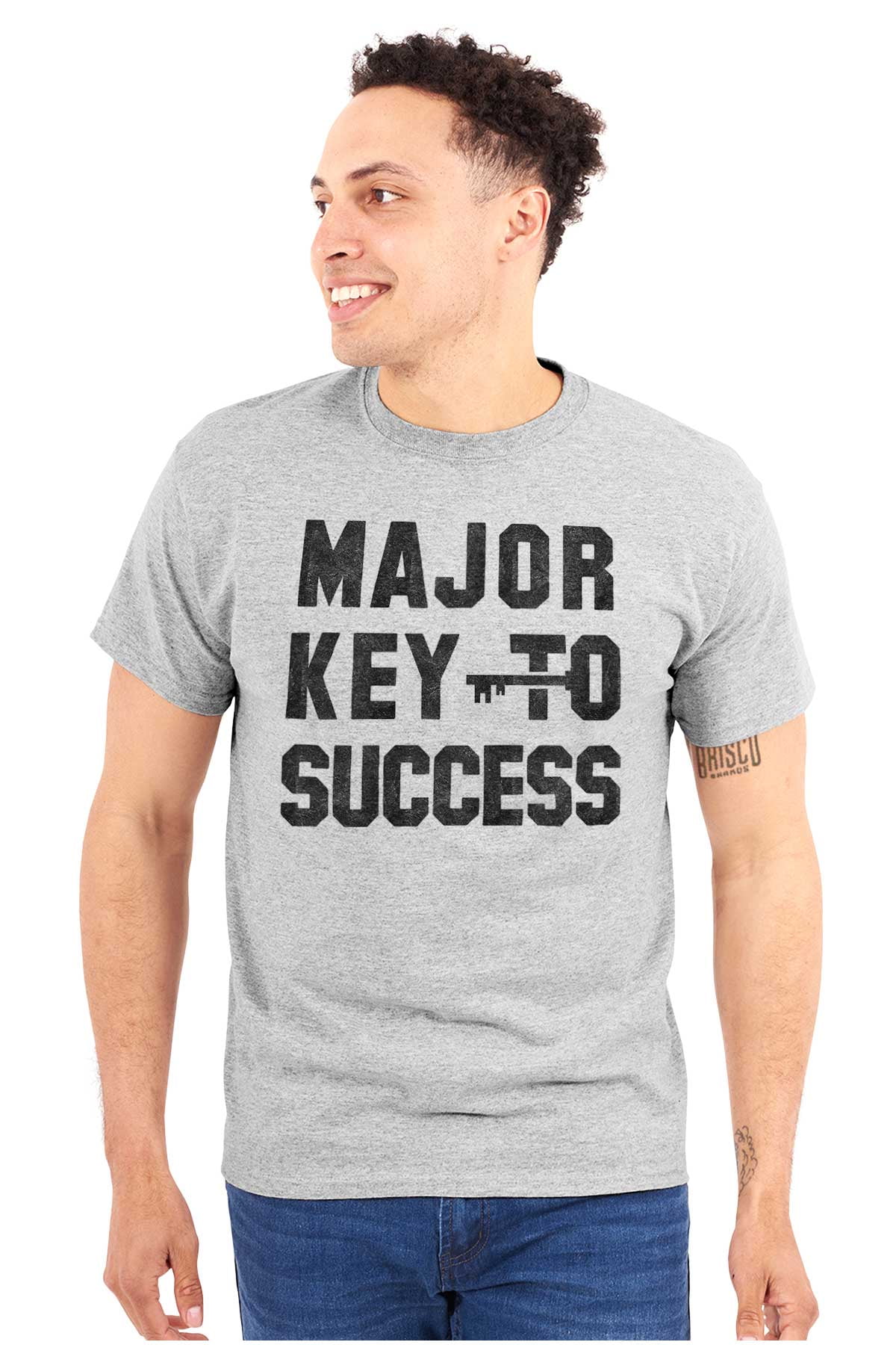 Major Key Success Motivational Unisex Plus Size Graphic Tee Brisco ...