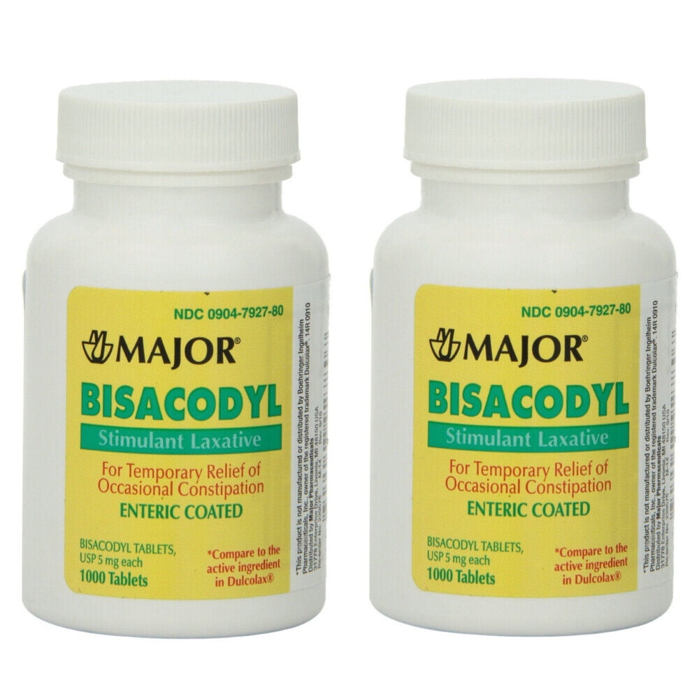 Major Laxative Bisacodyl 5mg Enteric Coated Compare To Dulcolax 1000 ...
