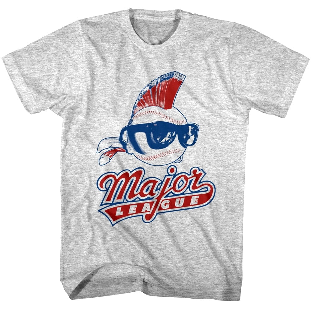 Major League Wild Thing Mohawk Baseball Men's T Shirt (GrayHeather, Big ...