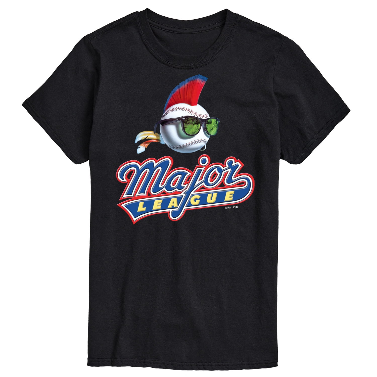 Major League - Mohawk Baseball - Men's Short Sleeve Graphic T-Shirt ...
