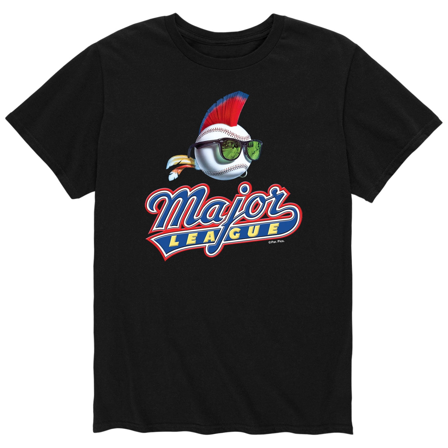 Major League - Mohawk Baseball - Men's Short Sleeve Graphic T-Shirt ...