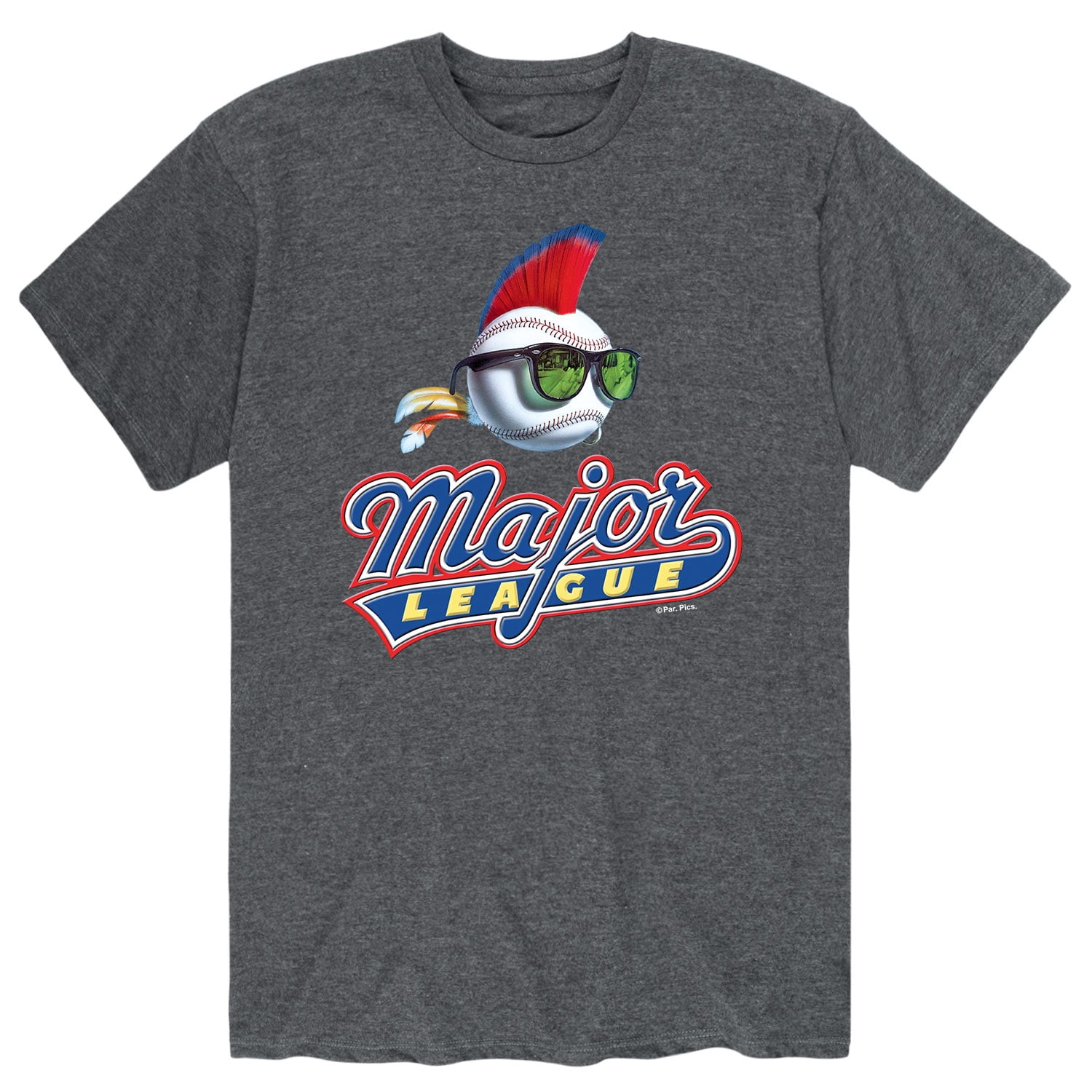 Major League - Mohawk Baseball - Men's Short Sleeve Graphic T-Shirt ...