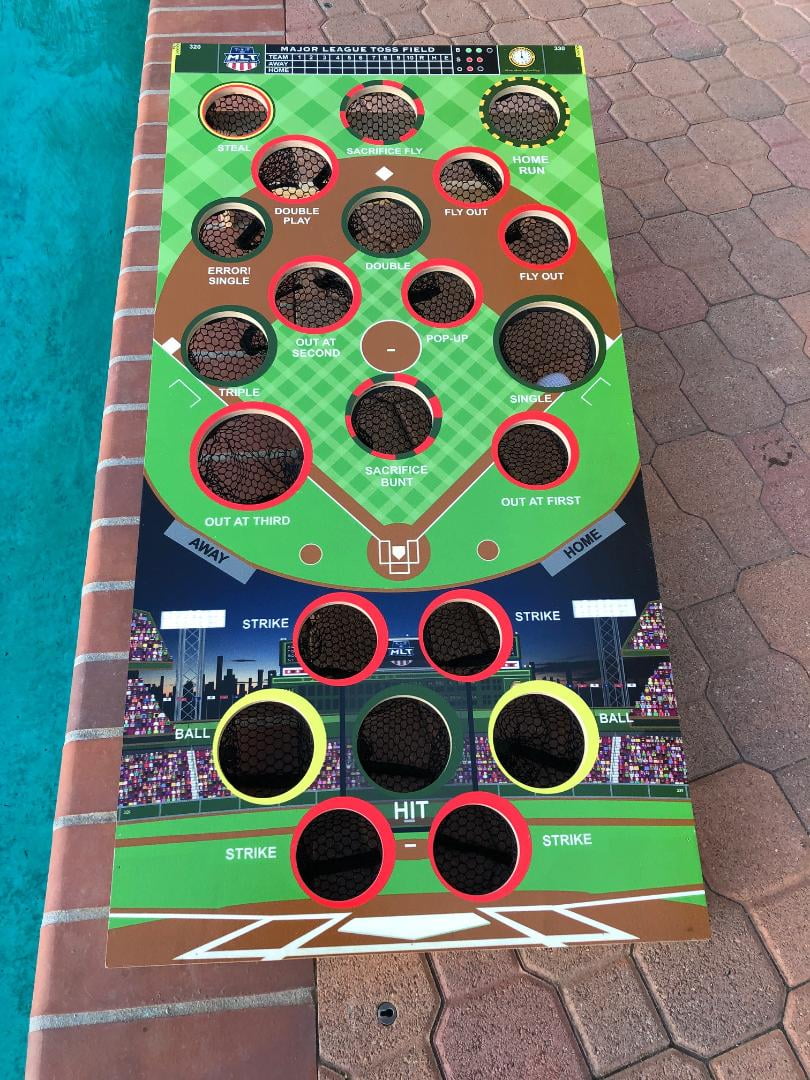 Kids & Adults Outdoor Baseball Bean Bag Toss Board Game Set for ...