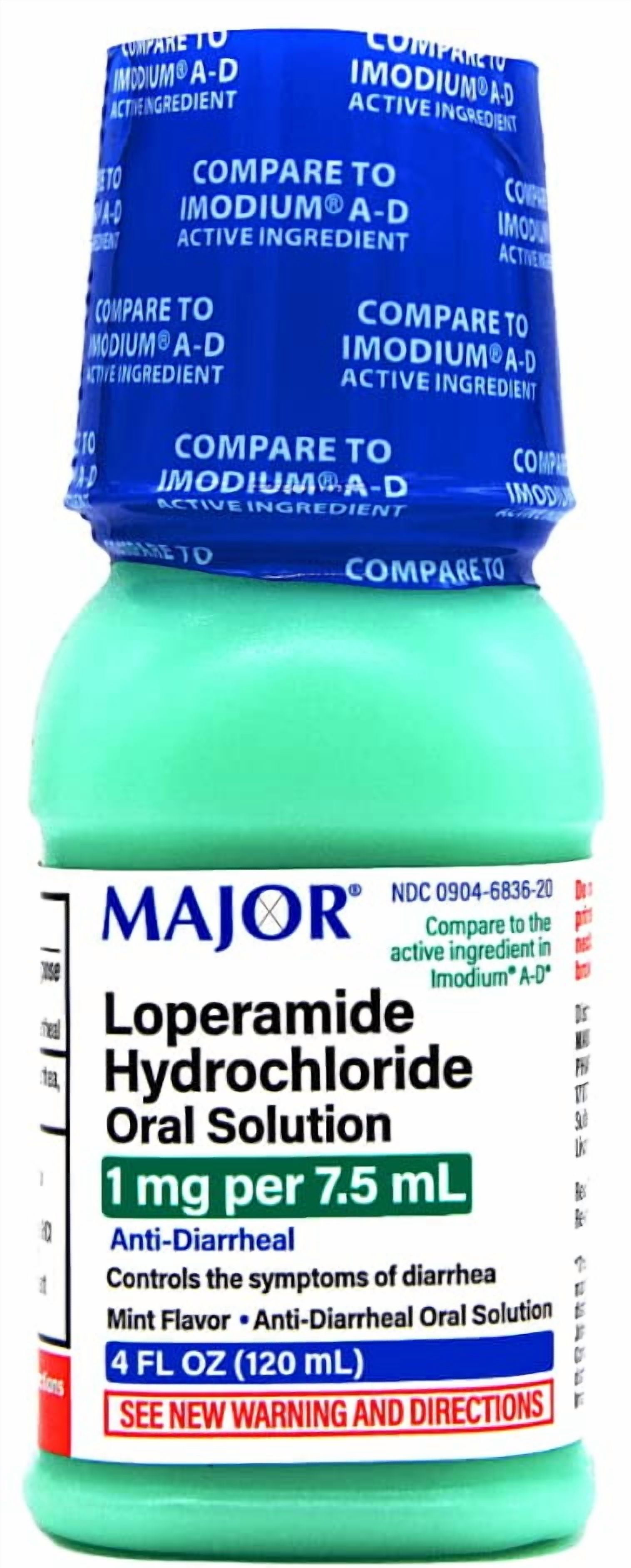 MAJOR Loperamide Hydrochloride Oral Solution - Anti-Diarrheal - Helps ...