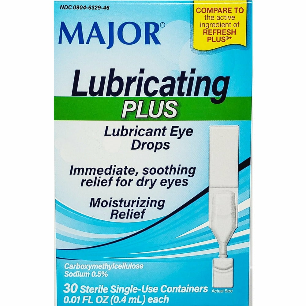 Major Lubricating Plus Dry Eye Drops Carboxymethylcellulose Sodium-1% ...