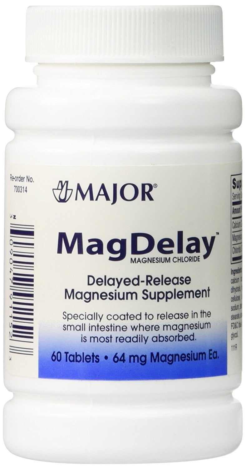 Major MagDelay 64mg Daily Support Magnesium Supplement Tablets - 60 ...