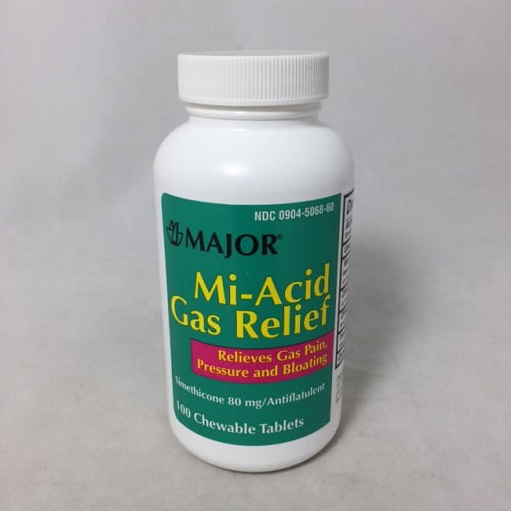Major Mi-Acid Gas Chewables, 80mg, 100ct HSA/FSA Eligible - Walmart.com