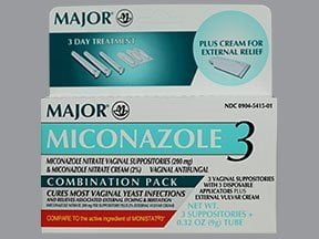 Major Miconazole Nitrate 2 % 7-Day Cream, 45 g, White HSA/FSA Eligible ...