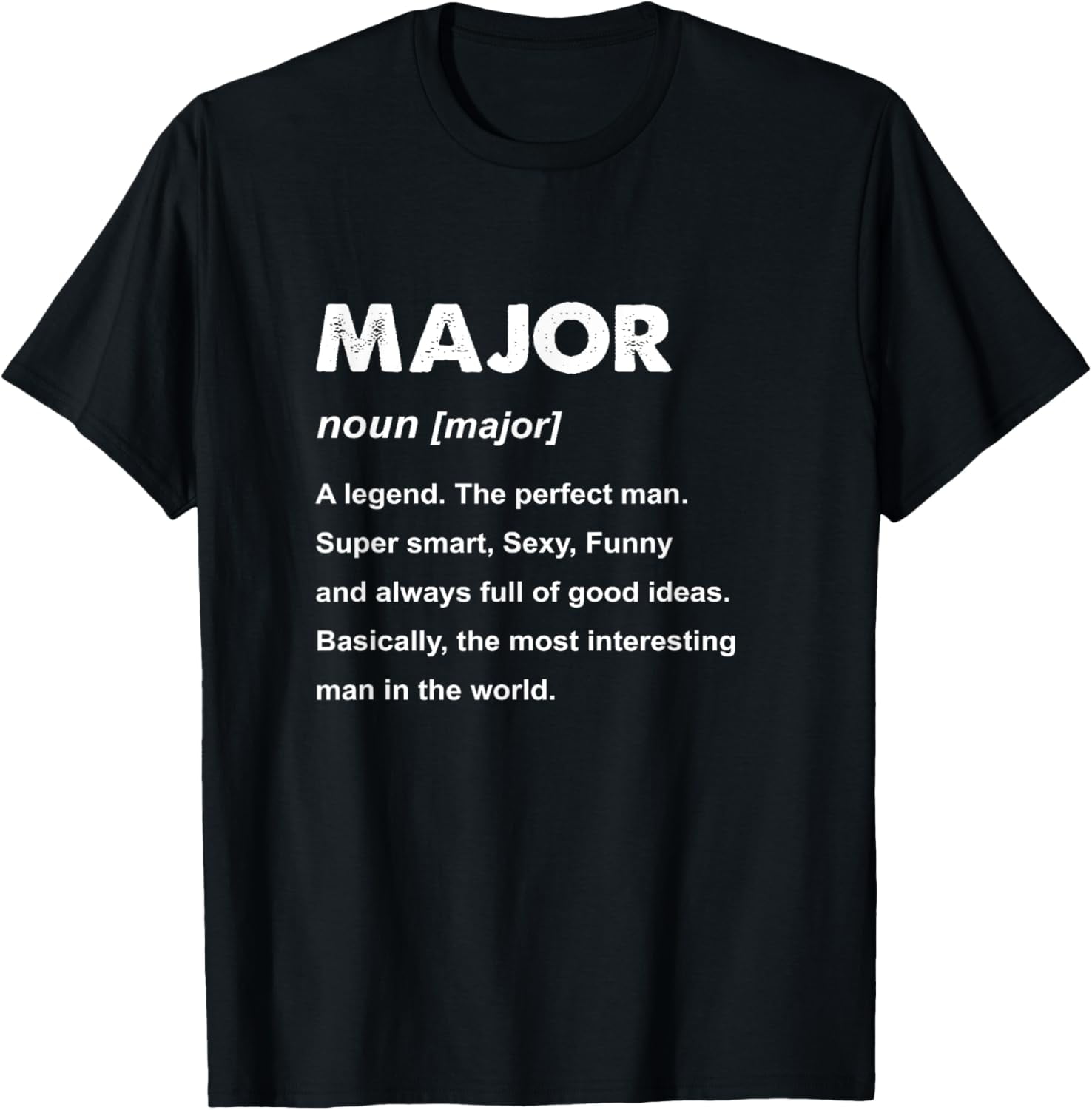 Major Name T-Shirt - Walmart.com