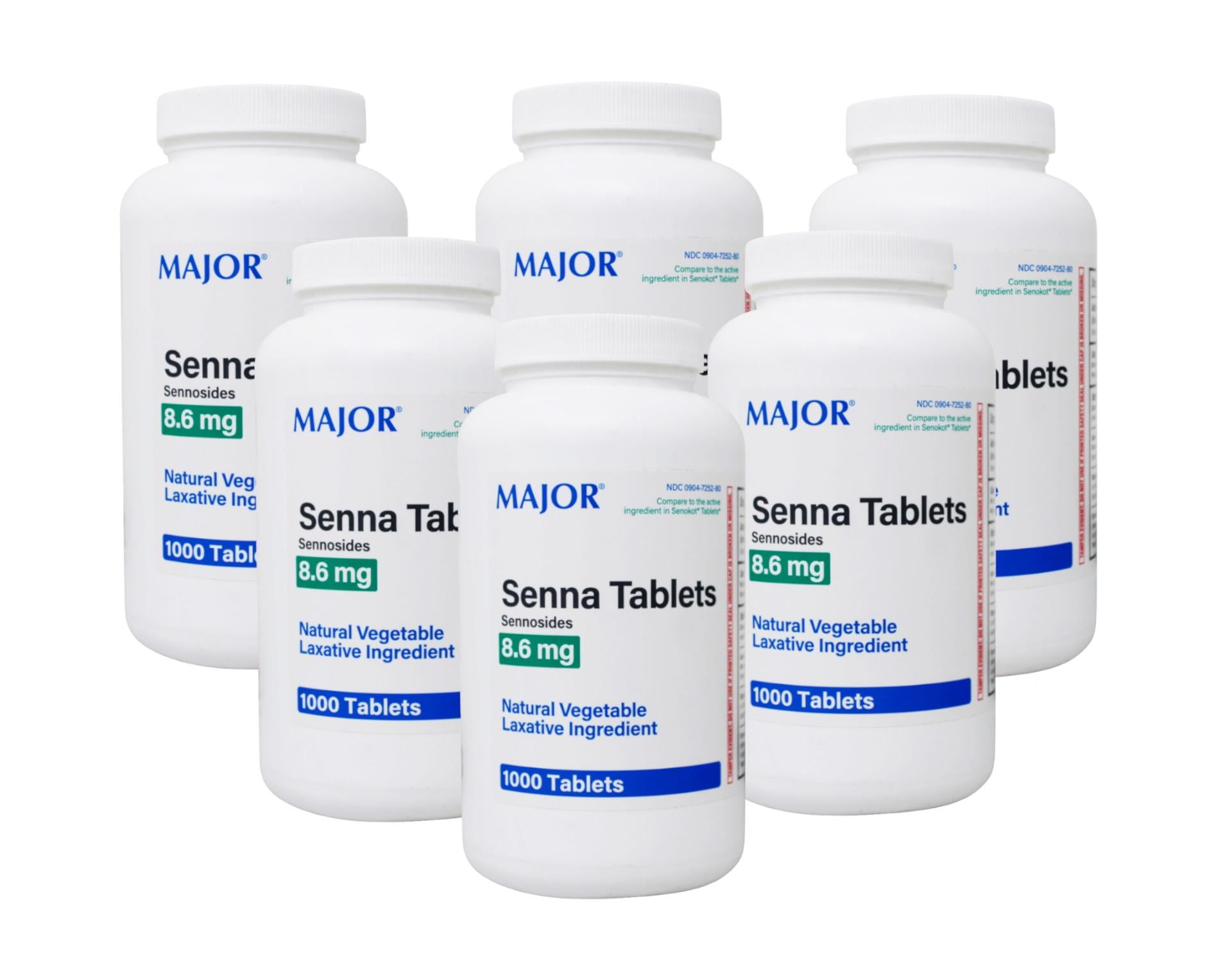 Major Pharmaceuticals Fast Working Senna Vegetable Laxative Tablets ...