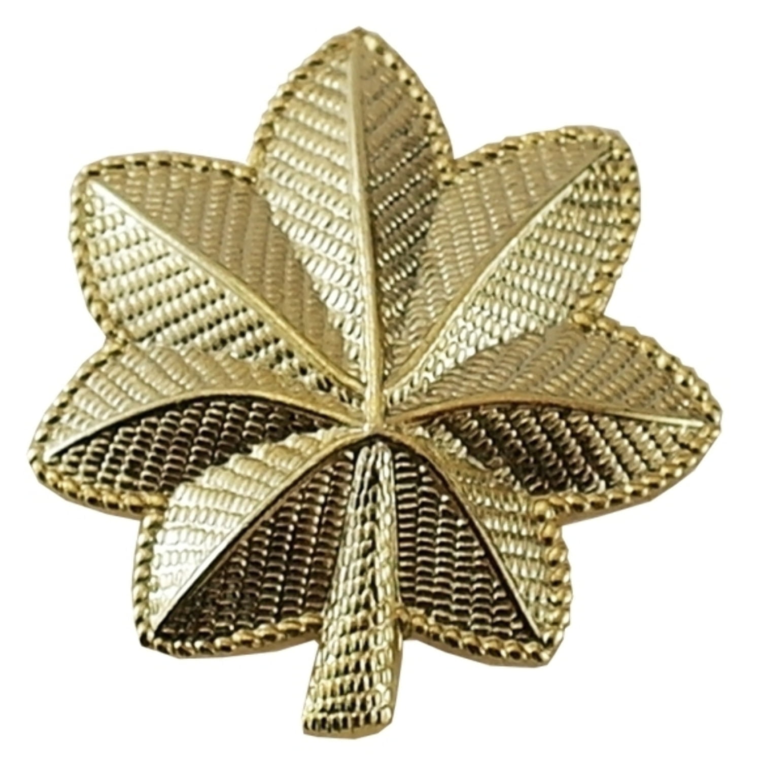 Hero's Pride Major Insignia, 1" High, Gold, Pin & Safety Catch, Pair ...