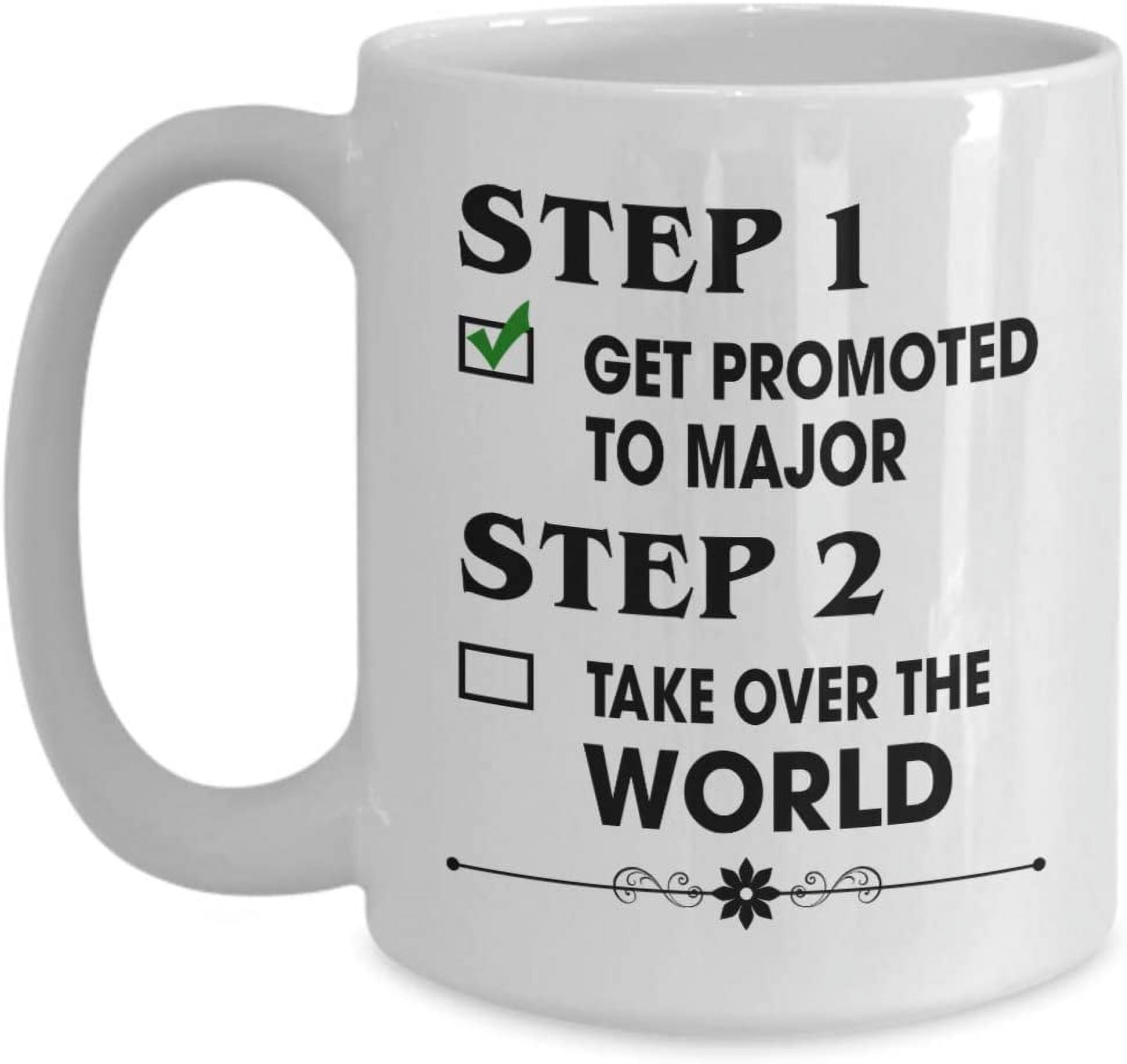 Major Promotion Coffee Mug New Military Ranks Promoted Congratulations ...