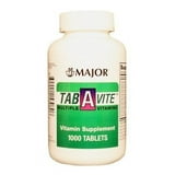 Major Tab-A-Vite Wellness Multivitamin Supplement Tablets, 1000 Count ...