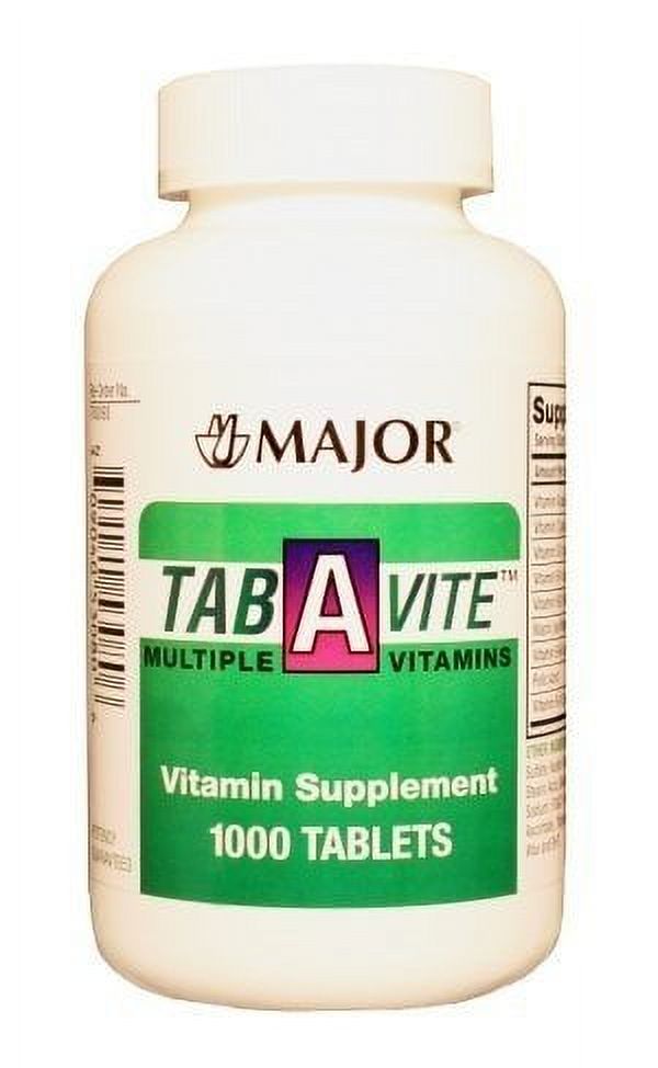 Major Tab A Vite Wellness Multivitamin Supplement Tablets 1000 Count