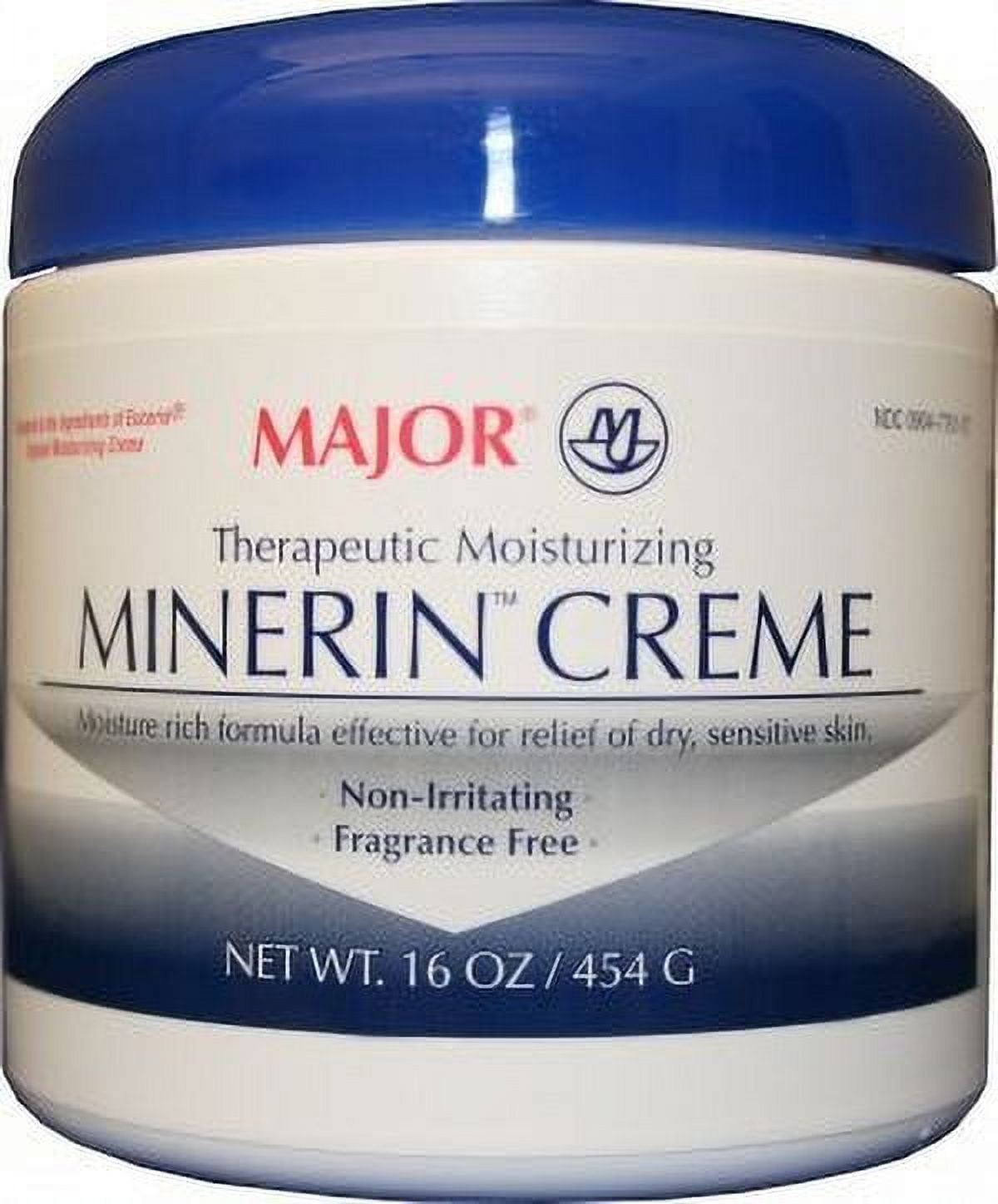 Major Therapeutic Moisturizing Minerin Creme 16oz for Dry, Sensitive ...