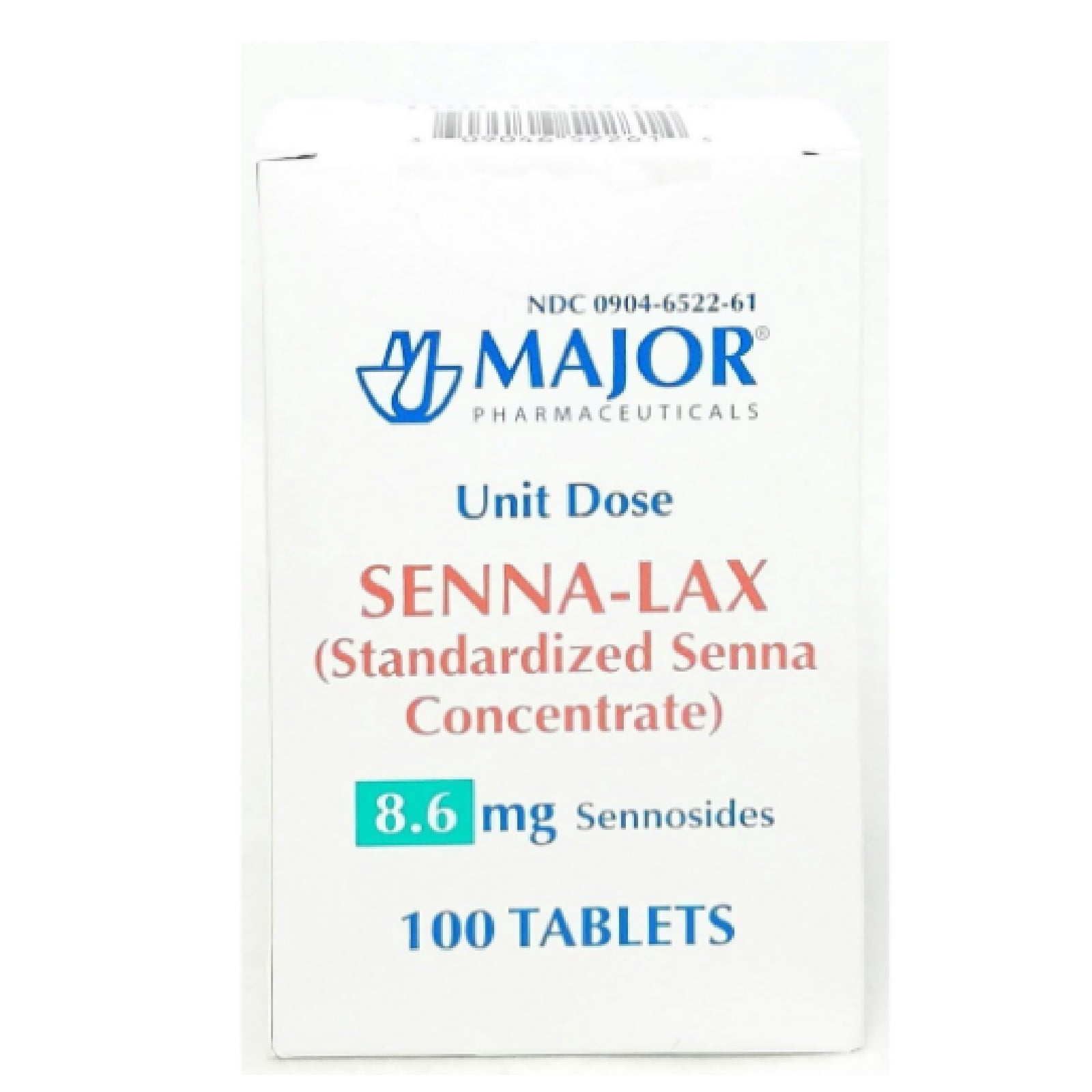 Major Unit Dose Senna Laxative Standardized Concentrated Relief, 100 ...