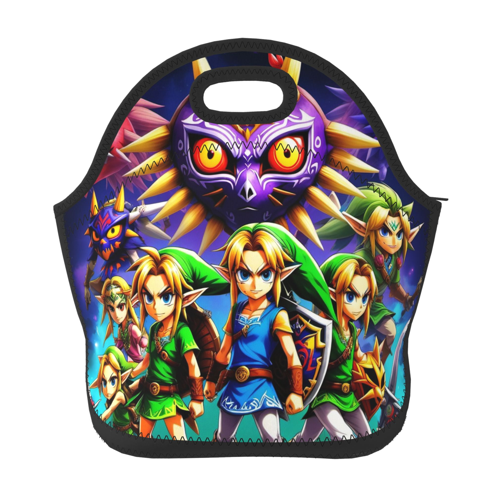 Majora Mask Zelda Lunch Bag Tote Bag Insulated Lunch Box Picnic Bento ...