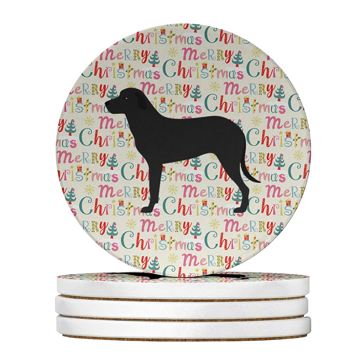 Majorca Shepherd Dog Large Sandstone Coasters Pack of 4 4 in x 4 in ...