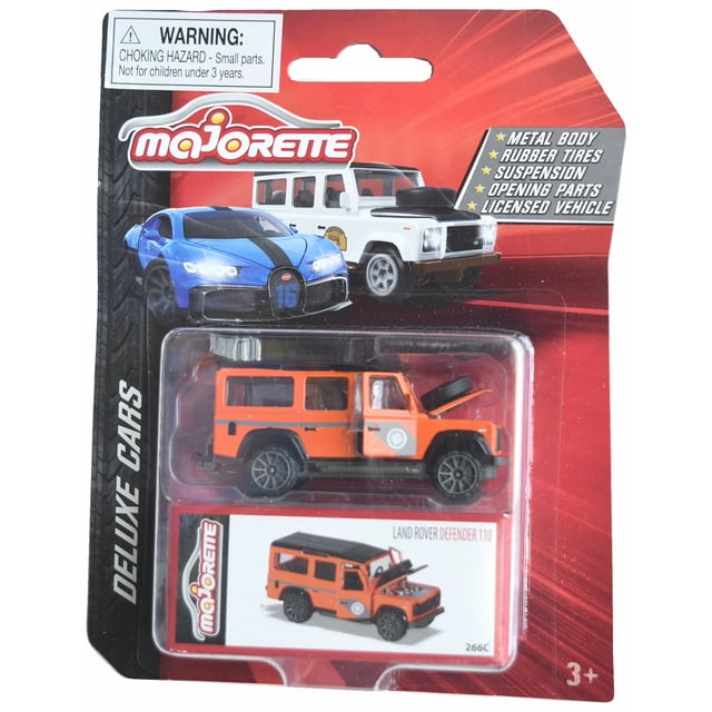 Majorette Land Rover Defender 110, Deluxe Cars [orange] - Walmart.com