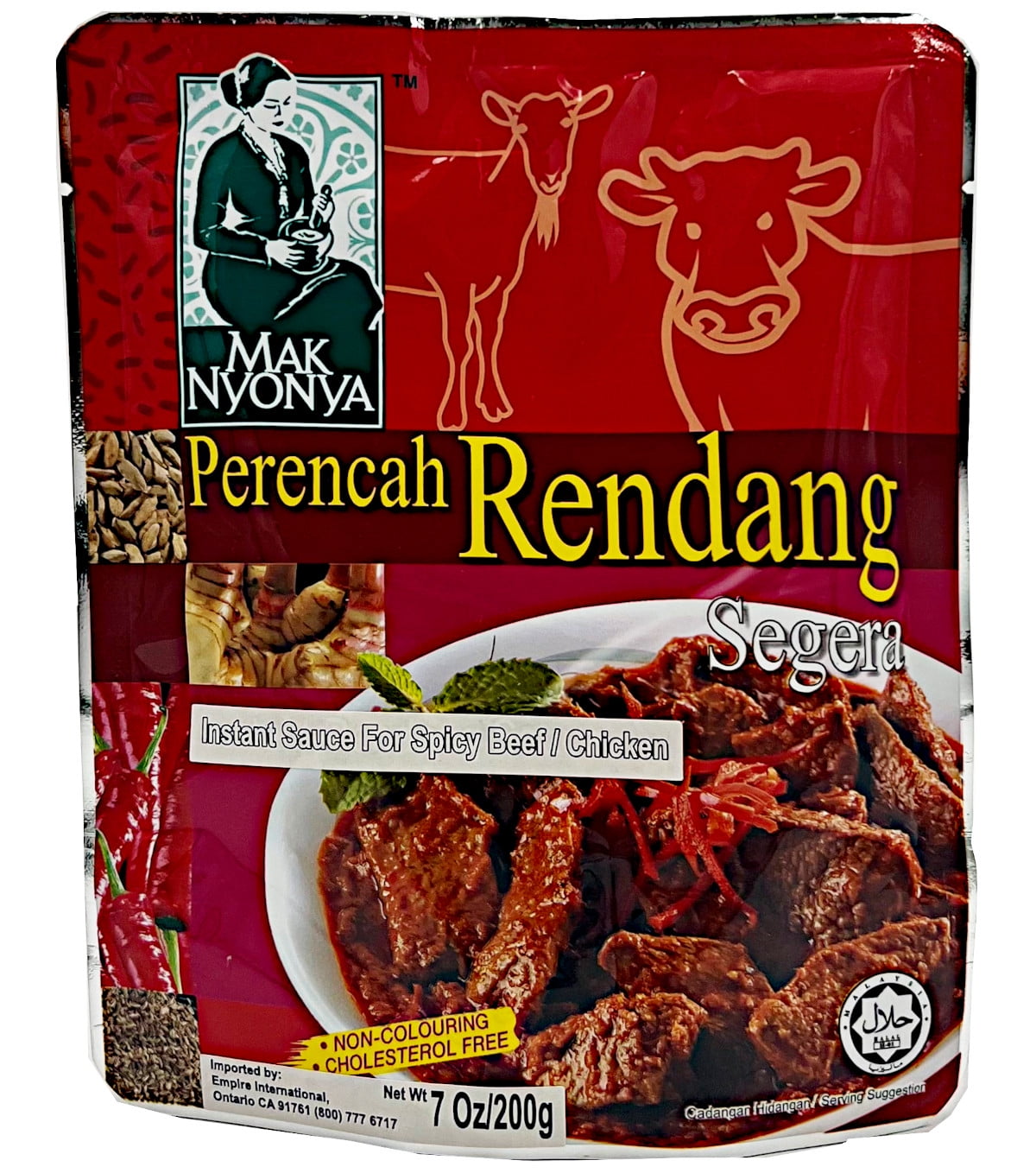 Mak Nyonya Rendang Sauce 199g - Walmart.com