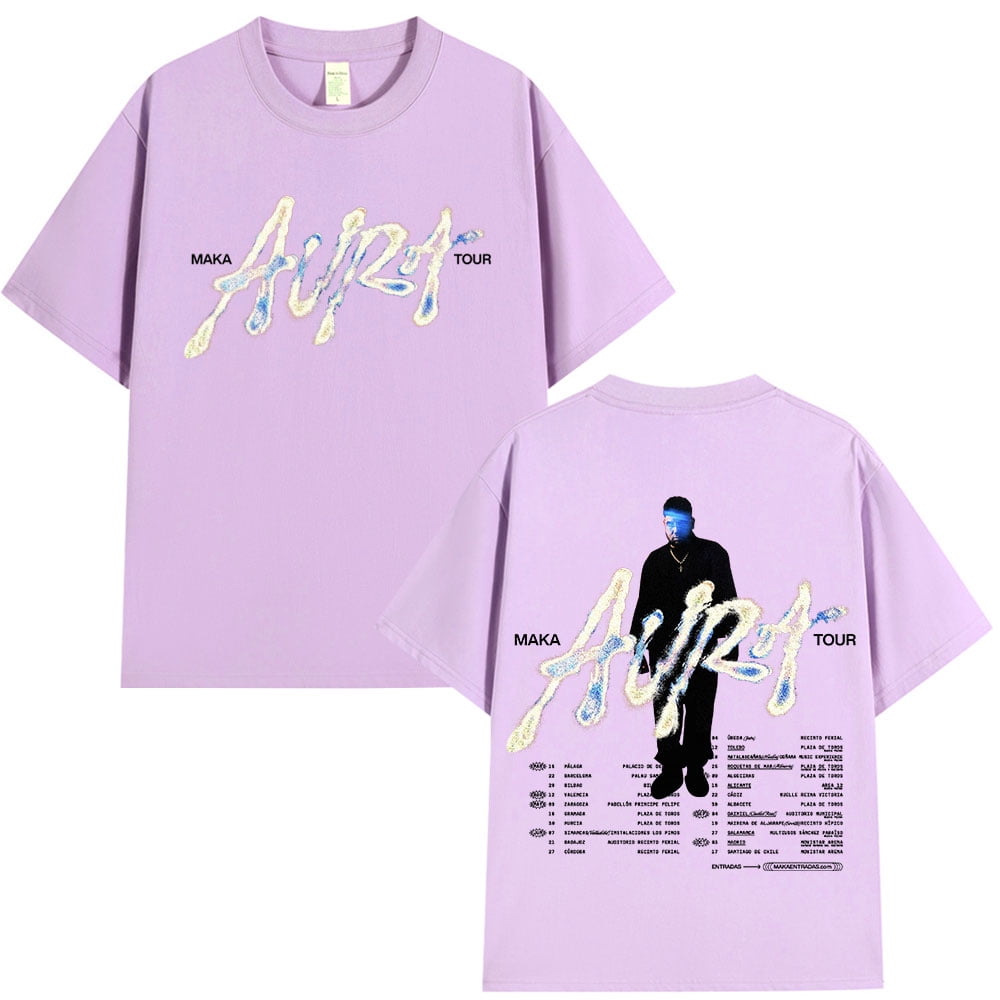 Maka 2025 Aura Tour Unisex Vintage Oversized T-Shirt Streetwear Tee ...