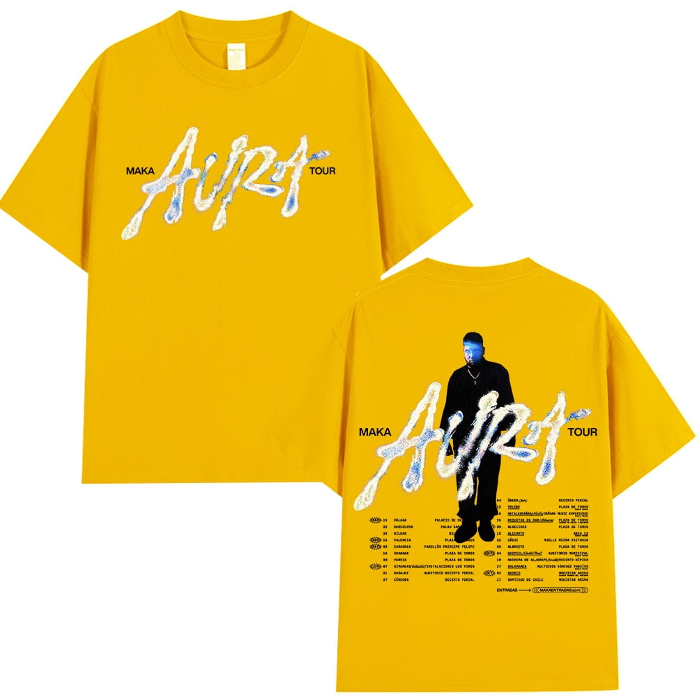 Maka 2025 Aura Tour Unisex Vintage Oversized T-Shirt Streetwear Tee ...