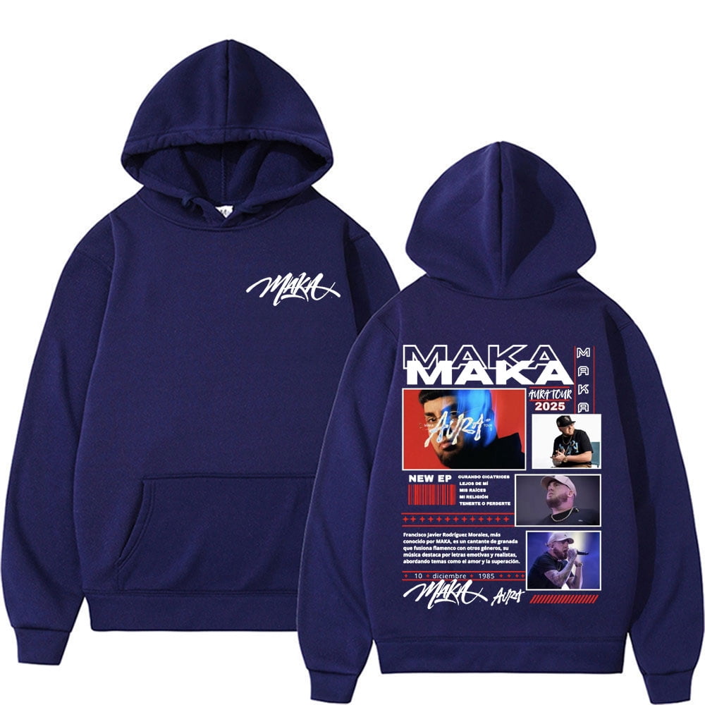 Maka Aura 2025 Tour Unisex Double-Sided Print Fleece Oversized Hoodie ...