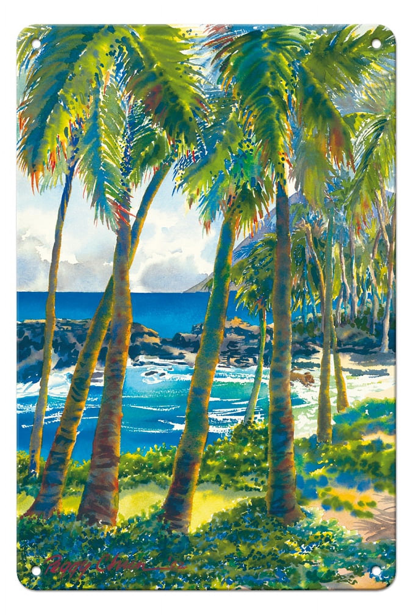 Maka Makai (View by the Sea) - Peaceful Hawaiian Bay - Palm Trees ...